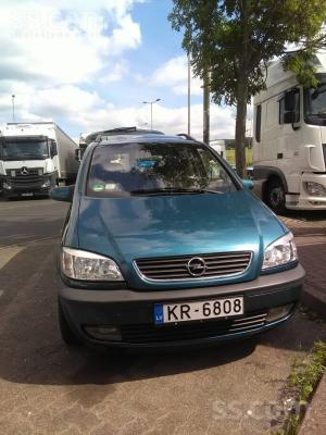 Zaļš Opel Zafira 2001 Liepāja, ar dzinēja tilpumu 1.80 L un nobraukumu 278 tūkst. km par 1000 €, foto  vietnē AUTOMOTO.COM.LV