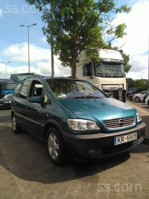 Zaļš Opel Zafira 2001 Liepāja, ar dzinēja tilpumu 1.80 L un nobraukumu 278 tūkst. km par 1000 €, foto 3 vietnē AUTOMOTO.COM.LV