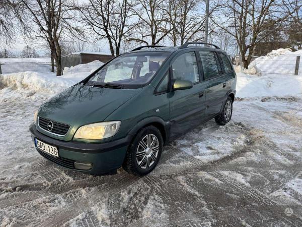 Green Opel Zafira 2002 in Plunge, with an engine capacity of 2.00 L and mileage of 250 thousand km for 850 €, photo 1 on AUTOMOTO.COM.LV