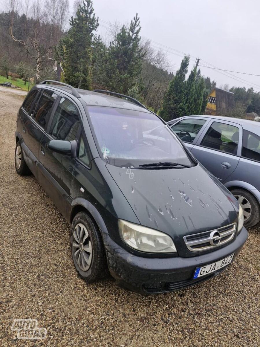 Green Opel Zafira 2004 in Vilnius, with an engine capacity of 1.60 L and mileage of 300 thousand km for 350 €, photo 2 on AUTOMOTO.COM.LV
