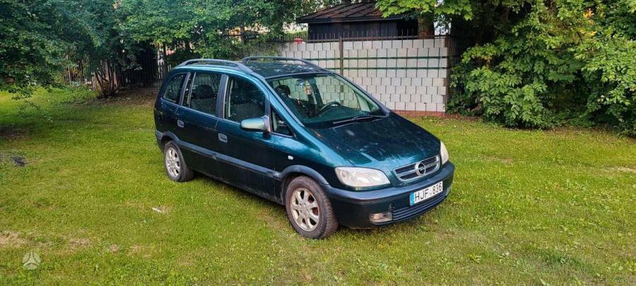 Zaļš Opel Zafira 2004 Viļņa, ar dzinēja tilpumu 2.00 L un nobraukumu 500 tūkst. km par 680 €, foto 3 vietnē AUTOMOTO.COM.LV