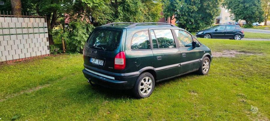 Zaļš Opel Zafira 2004 Viļņa, ar dzinēja tilpumu 2.00 L un nobraukumu 500 tūkst. km par 680 €, foto 6 vietnē AUTOMOTO.COM.LV