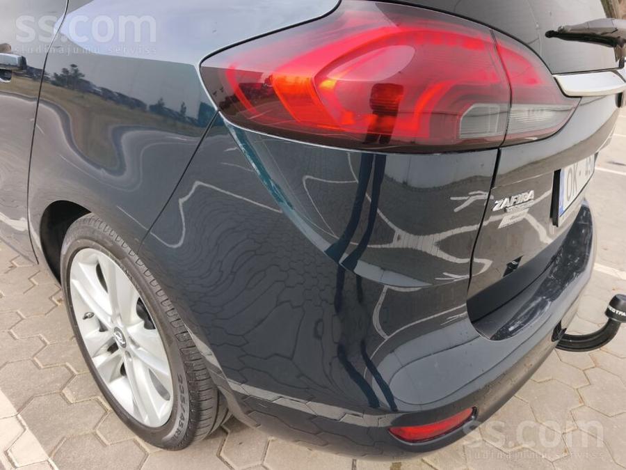 Green Opel Zafira 2014 in Riga, with an engine capacity of 1.60 L and mileage of 0 thousand km for 5900 €, photo 29 on AUTOMOTO.COM.LV