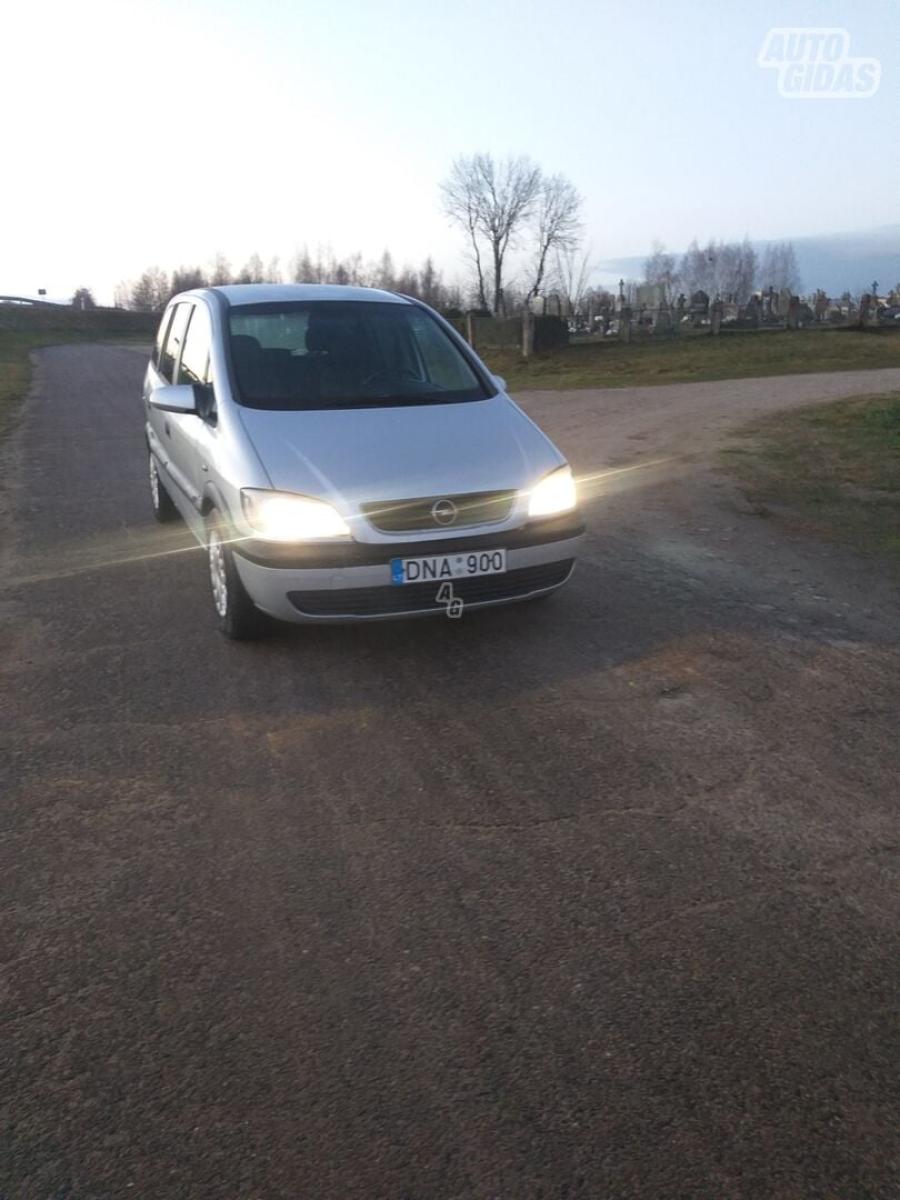 Pelēks Opel Zafira 2002 Viļņa, ar dzinēja tilpumu 2.20 L un nobraukumu 3 tūkst. km par 600 €, foto 2 vietnē AUTOMOTO.COM.LV