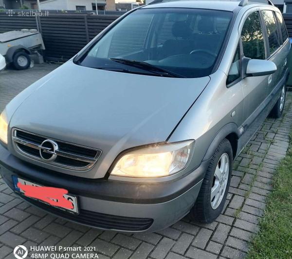 Pelēks Opel Zafira 2005 Kauņa, ar dzinēja tilpumu 1.60 L un nobraukumu 265 tūkst. km par 500 €, foto 1 vietnē AUTOMOTO.COM.LV