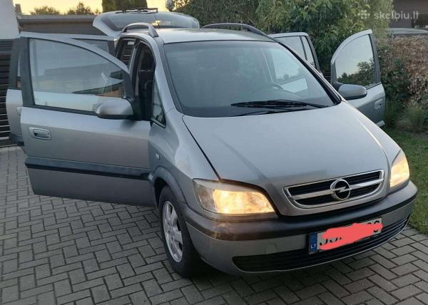 Pelēks Opel Zafira 2005 Kauņa, ar dzinēja tilpumu 1.60 L un nobraukumu 265 tūkst. km par 500 €, foto 4 vietnē AUTOMOTO.COM.LV