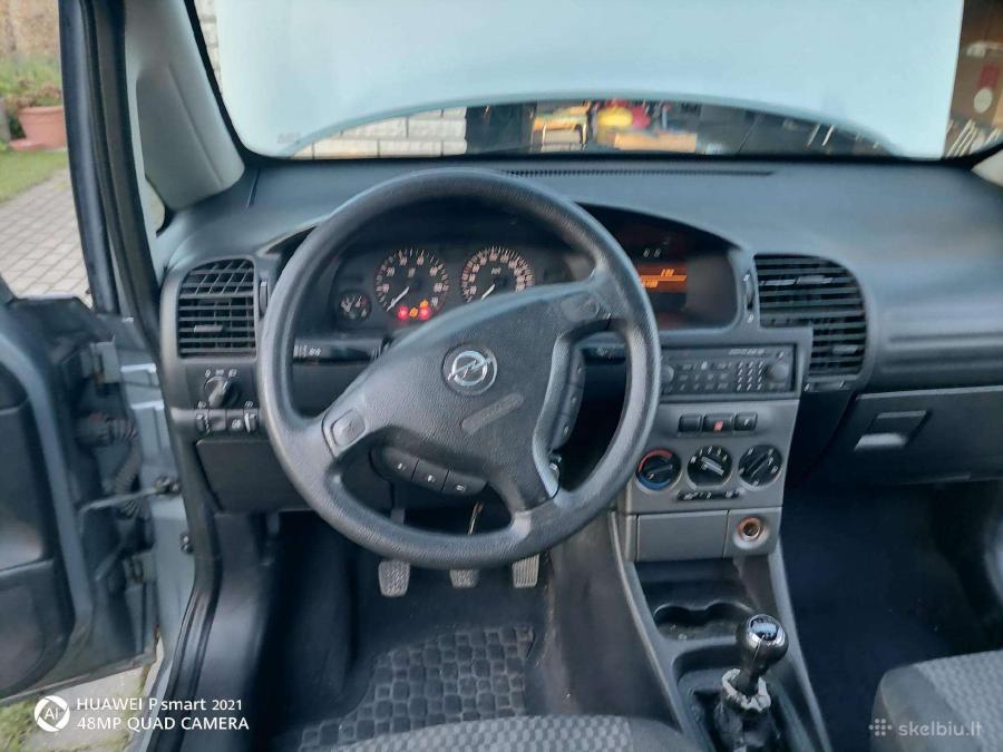 Pelēks Opel Zafira 2005 Kauņa, ar dzinēja tilpumu 1.60 L un nobraukumu 265 tūkst. km par 500 €, foto 13 vietnē AUTOMOTO.COM.LV