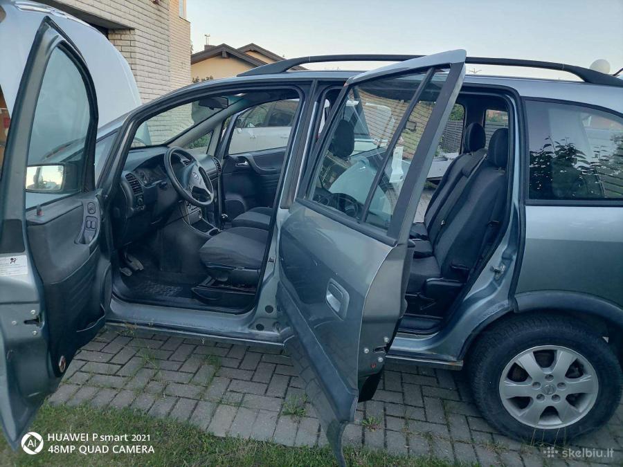 Pelēks Opel Zafira 2005 Kauņa, ar dzinēja tilpumu 1.60 L un nobraukumu 265 tūkst. km par 500 €, foto 14 vietnē AUTOMOTO.COM.LV