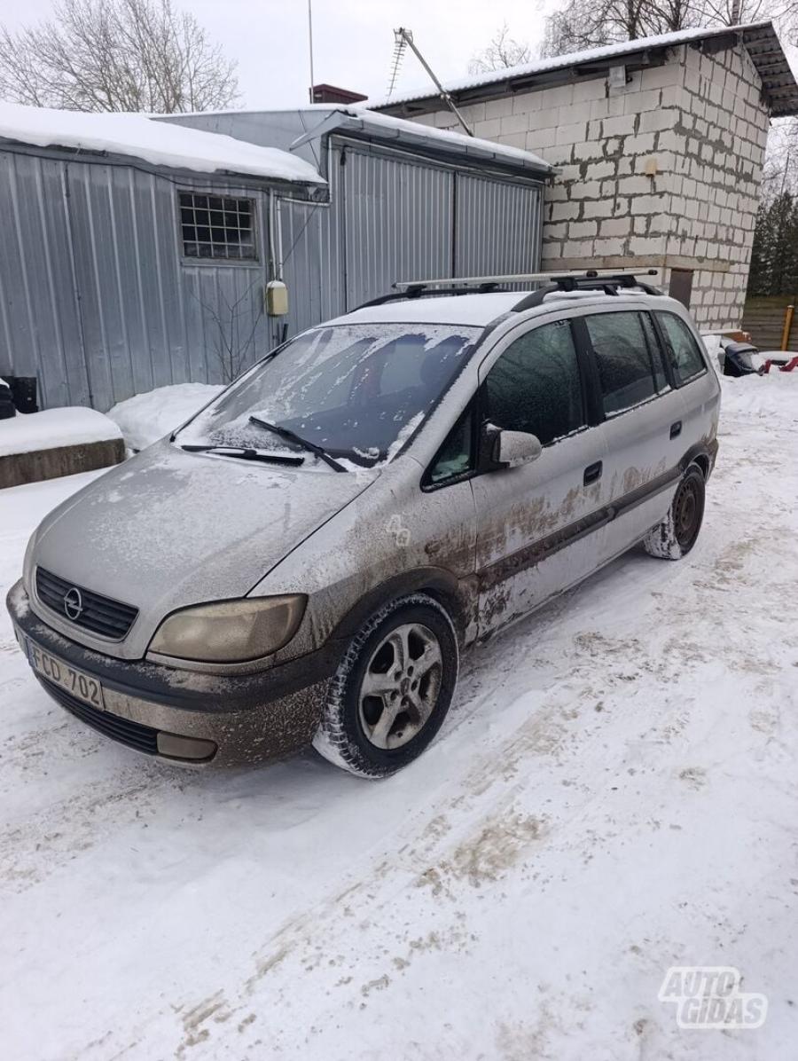 Pelēks Opel Zafira 2000 Panevēža, ar dzinēja tilpumu 2.00 L un nobraukumu 300 tūkst. km par 400 €, foto 2 vietnē AUTOMOTO.COM.LV