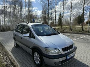 Grey Opel Zafira 2000 in Anyksciai, with an engine capacity of 2.00 L and mileage of 212 thousand km for 1250 €, photo  on AUTOMOTO.COM.LV