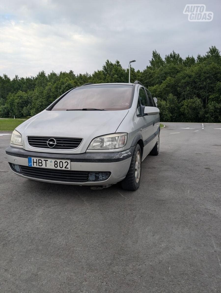 Pelēks Opel Zafira 2000 Rietavas, ar dzinēja tilpumu 2.00 L un nobraukumu 333 tūkst. km par 1150 €, foto 3 vietnē AUTOMOTO.COM.LV