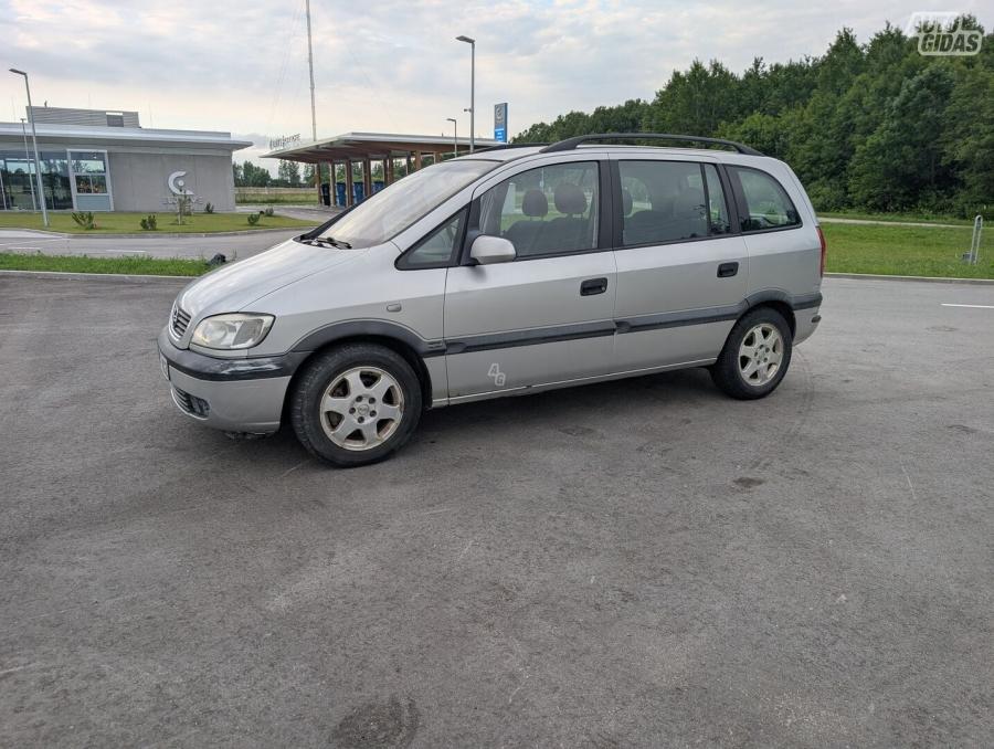 Pelēks Opel Zafira 2000 Rietavas, ar dzinēja tilpumu 2.00 L un nobraukumu 333 tūkst. km par 1150 €, foto 7 vietnē AUTOMOTO.COM.LV