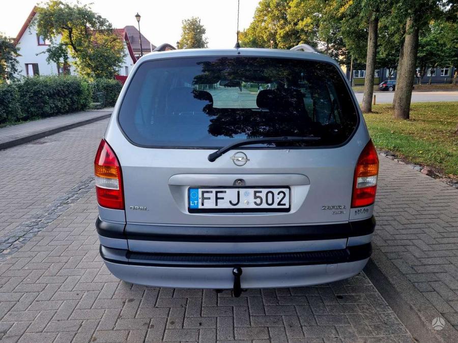 Pelēks Opel Zafira 2000 Jonava, ar dzinēja tilpumu 2.00 L un nobraukumu 277 tūkst. km par 1250 €, foto 6 vietnē AUTOMOTO.COM.LV