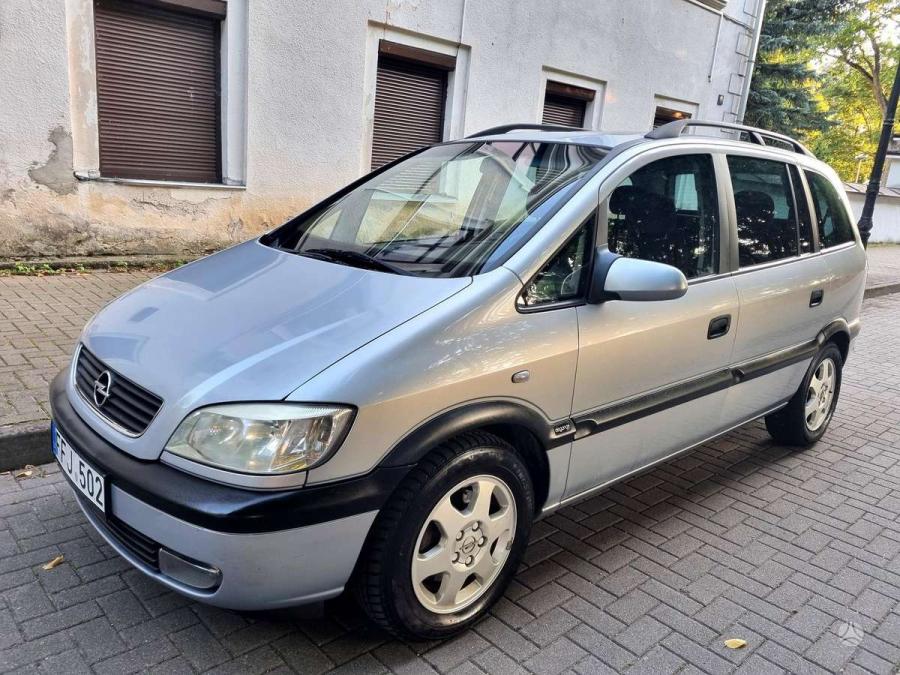 Pelēks Opel Zafira 2000 Jonava, ar dzinēja tilpumu 2.00 L un nobraukumu 277 tūkst. km par 1250 €, foto 11 vietnē AUTOMOTO.COM.LV