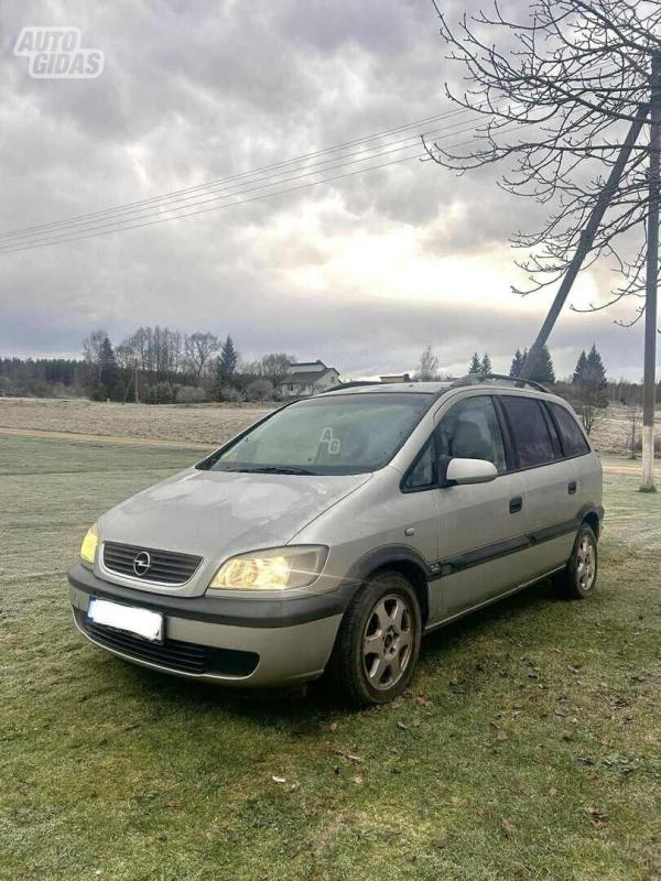 Grey Opel Zafira 2001 in Moletai, with an engine capacity of 2.00 L and mileage of 250 thousand km for 600 €, photo 1 on AUTOMOTO.COM.LV