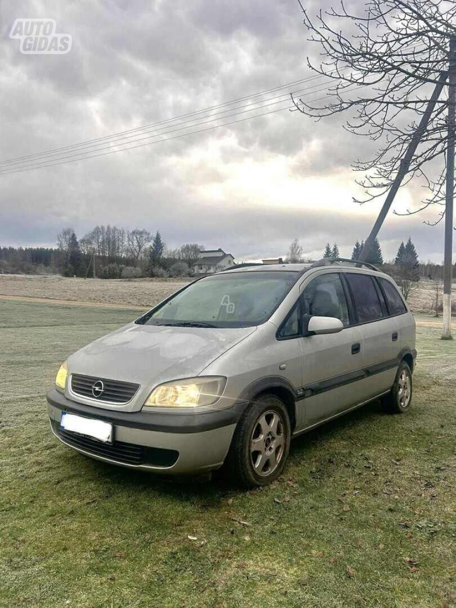 Grey Opel Zafira 2001 in Moletai, with an engine capacity of 2.00 L and mileage of 250 thousand km for 600 €, photo 1 on AUTOMOTO.COM.LV