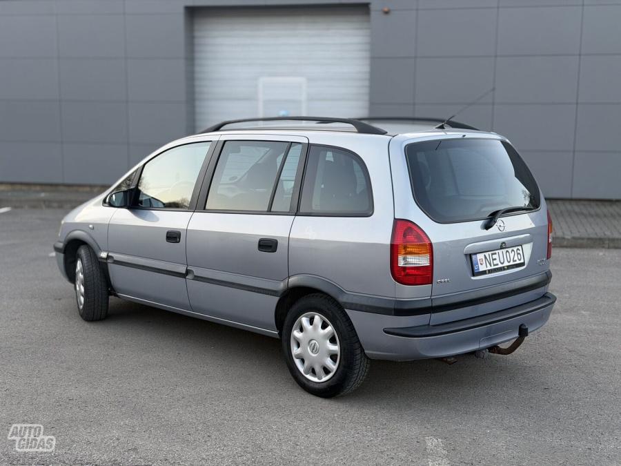 Grey Opel Zafira 2001 in Vilnius, with an engine capacity of 1.80 L and mileage of 216 thousand km for 750 €, photo 3 on AUTOMOTO.COM.LV