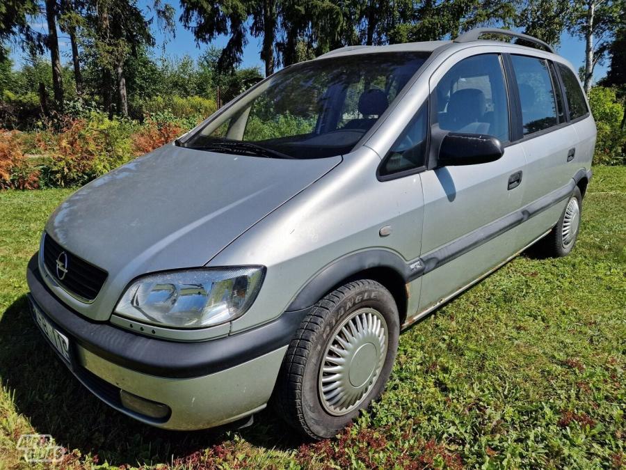 Серый Опель Зафира 2001 в Укмерге, объемом двигателя 2.00 л и пробегом 250 тыс. км за 250 €, фото 1 на AUTOMOTO.COM.LV