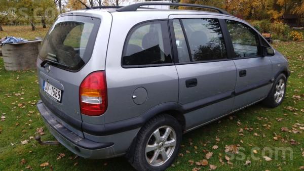 Pelēks Opel Zafira 2002 Jelgava, ar dzinēja tilpumu 1.80 L un nobraukumu 358 tūkst. km par 800 €, foto 2 vietnē AUTOMOTO.COM.LV