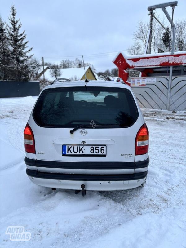 Pelēks Opel Zafira 2002 Pabradė, ar dzinēja tilpumu 2.20 L un nobraukumu 263 tūkst. km par 1050 €, foto 4 vietnē AUTOMOTO.COM.LV