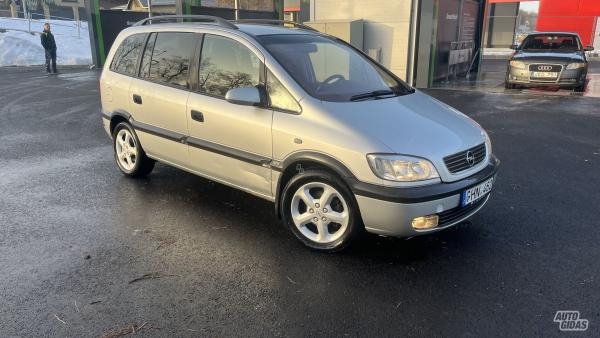 Pelēks Opel Zafira 2002 Viļņa, ar dzinēja tilpumu 2.00 L un nobraukumu 340 tūkst. km par 1000 €, foto 3 vietnē AUTOMOTO.COM.LV