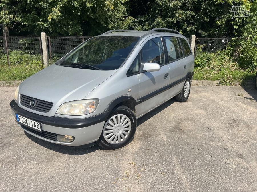 Pelēks Opel Zafira 2002 Šauļi, ar dzinēja tilpumu 2.00 L un nobraukumu 281 tūkst. km par 549 €, foto 1 vietnē AUTOMOTO.COM.LV