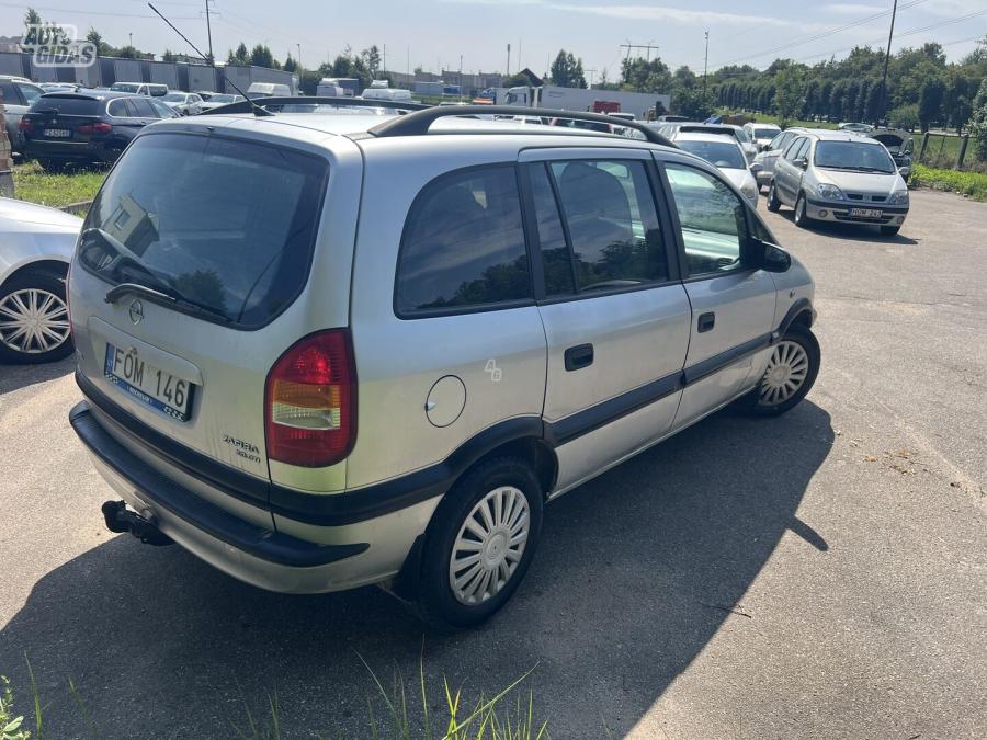 Pelēks Opel Zafira 2002 Šauļi, ar dzinēja tilpumu 2.00 L un nobraukumu 281 tūkst. km par 549 €, foto 7 vietnē AUTOMOTO.COM.LV