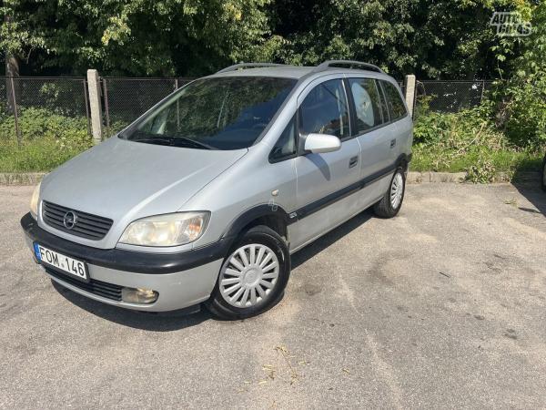 Grey Opel Zafira 2002 in Siauliai, with an engine capacity of 2.00 L and mileage of 281 thousand km for 549 €, photo 1 on AUTOMOTO.COM.LV