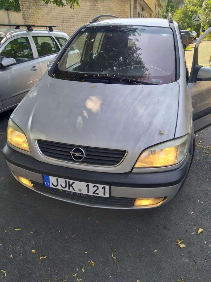 Pelēks Opel Zafira 2002 Viļņa, ar dzinēja tilpumu 2.00 L un nobraukumu 240 tūkst. km par 500 €, foto 5 vietnē AUTOMOTO.COM.LV