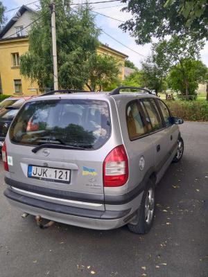 Pelēks Opel Zafira 2002 Viļņa, ar dzinēja tilpumu 2.00 L un nobraukumu 240 tūkst. km par 500 €, foto 11 vietnē AUTOMOTO.COM.LV