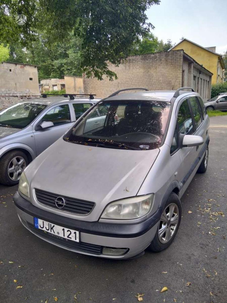 Pelēks Opel Zafira 2002 Viļņa, ar dzinēja tilpumu 2.00 L un nobraukumu 240 tūkst. km par 500 €, foto 12 vietnē AUTOMOTO.COM.LV