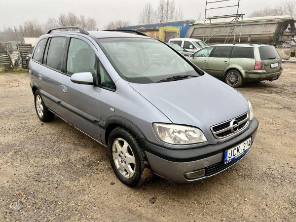 Pelēks Opel Zafira 2003 Viļņa, ar dzinēja tilpumu 2.00 L un nobraukumu 400 tūkst. km par 650 €, foto 6 vietnē AUTOMOTO.COM.LV