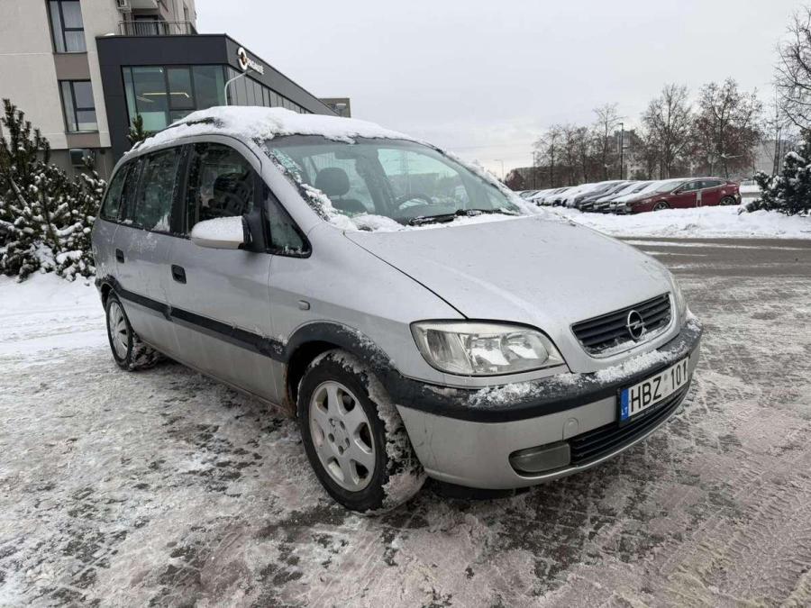 Pelēks Opel Zafira 2003 Viļņa, ar dzinēja tilpumu 2.17 L un nobraukumu 310 tūkst. km par 500 €, foto 7 vietnē AUTOMOTO.COM.LV