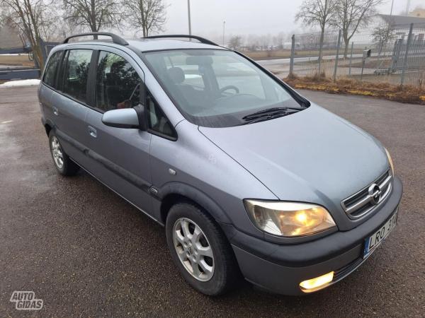 Pelēks Opel Zafira 2003 Šauļi, ar dzinēja tilpumu 2.00 L un nobraukumu 200 tūkst. km par 999 €, foto 1 vietnē AUTOMOTO.COM.LV