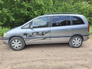Pelēks Opel Zafira 2003 Zarasai, ar dzinēja tilpumu 2.00 L un nobraukumu 295 tūkst. km par 650 €, foto 4 vietnē AUTOMOTO.COM.LV