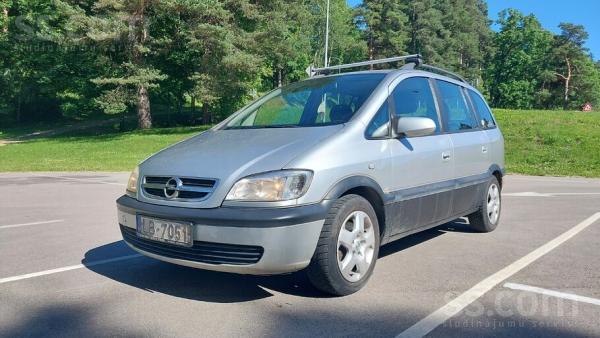 Grey Opel Zafira 2003 in Aluksne, with an engine capacity of 2.00 L and mileage of 0 thousand km for 1150 €, photo 1 on AUTOMOTO.COM.LV