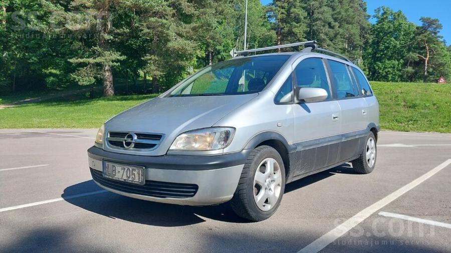 Grey Opel Zafira 2003 in Aluksne, with an engine capacity of 2.00 L and mileage of 0 thousand km for 1150 €, photo 1 on AUTOMOTO.COM.LV
