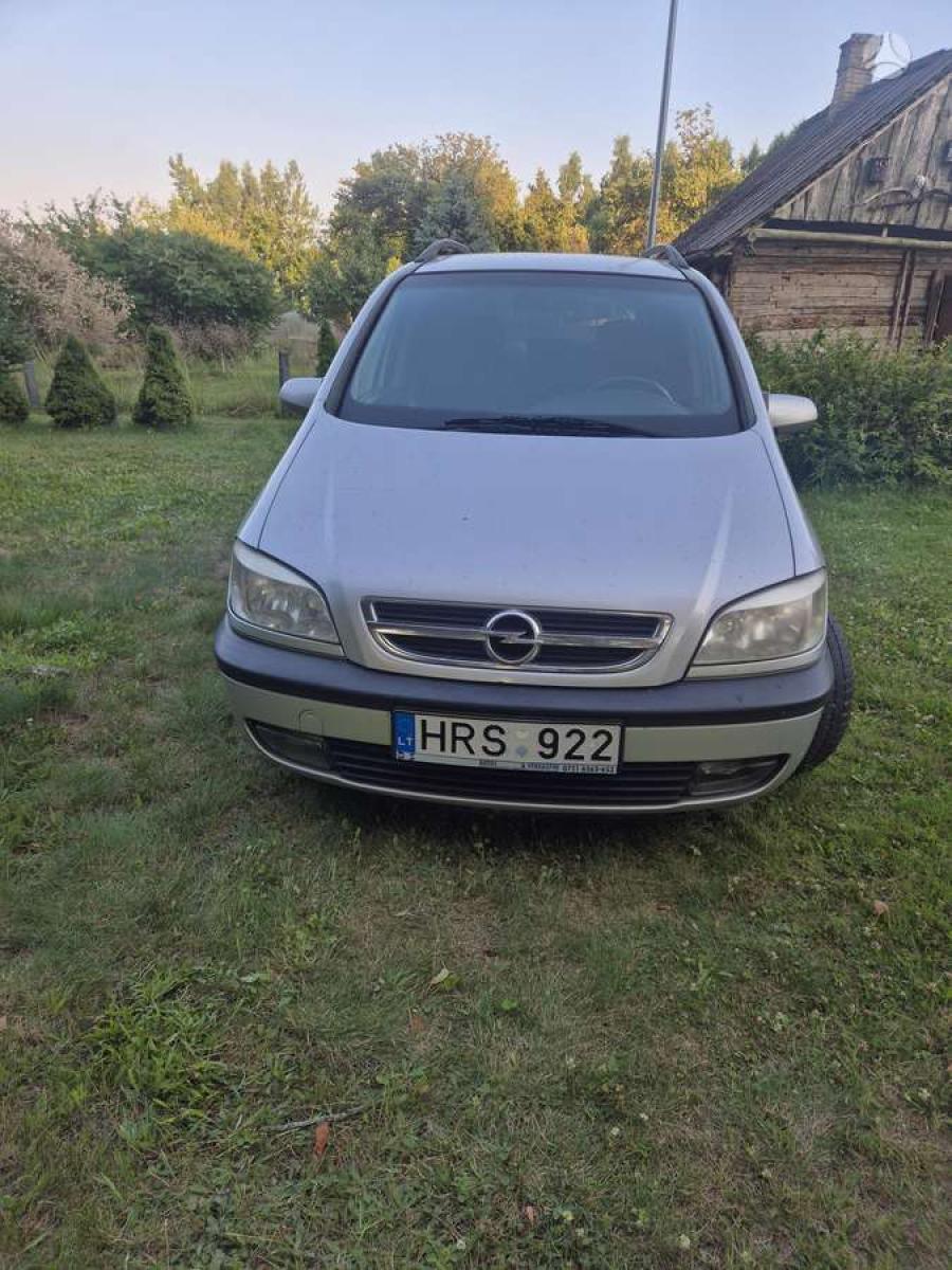 Grey Opel Zafira 2003 in Alytus, with an engine capacity of 2.00 L and mileage of 311 thousand km for 650 €, photo 4 on AUTOMOTO.COM.LV