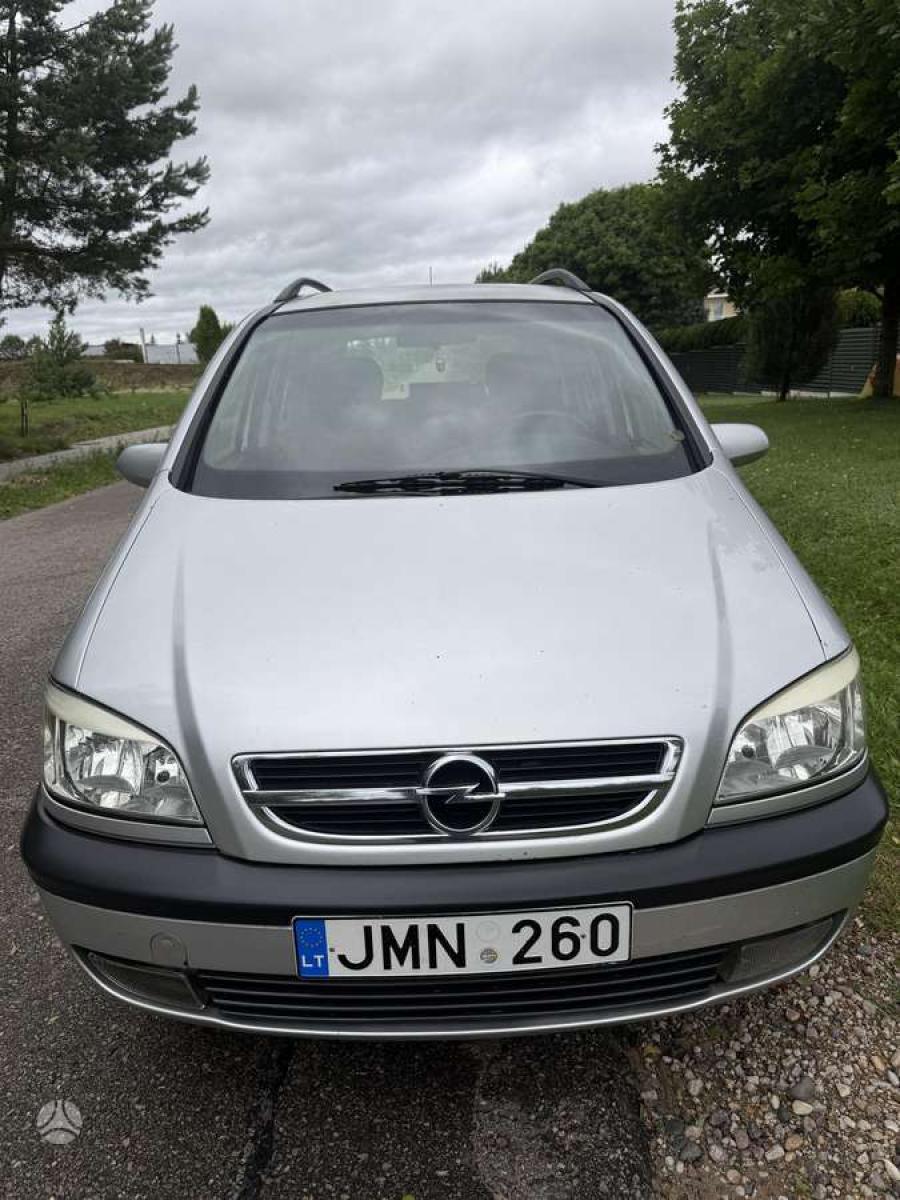 Grey Opel Zafira 2003 in Vilnius, with an engine capacity of 2.17 L and mileage of 298 thousand km for 900 €, photo 8 on AUTOMOTO.COM.LV