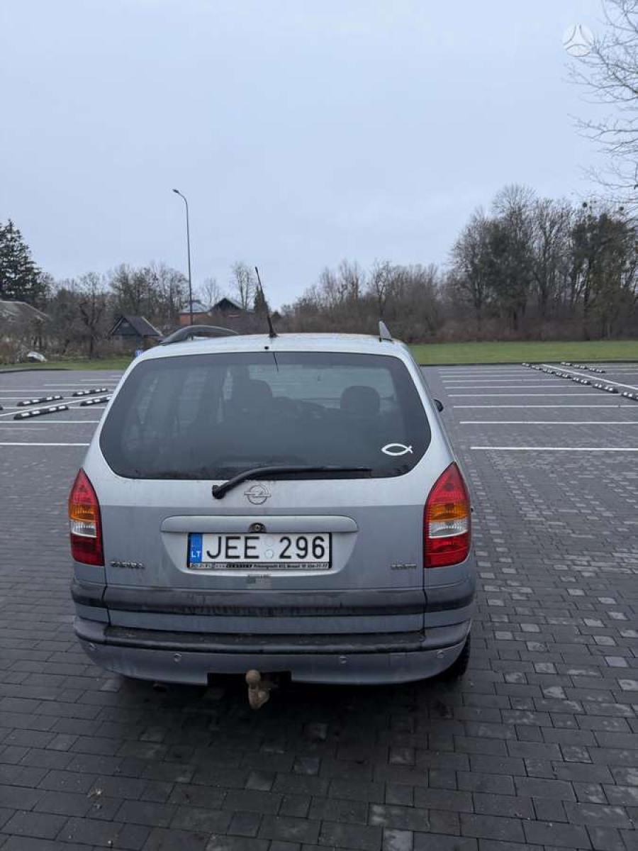 Pelēks Opel Zafira 2004 Kauņa, ar dzinēja tilpumu 2.00 L un nobraukumu 310 tūkst. km par 660 €, foto 8 vietnē AUTOMOTO.COM.LV