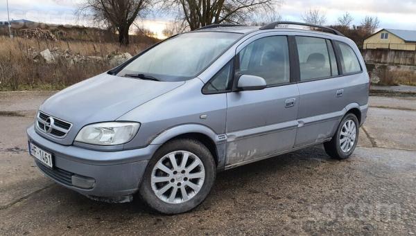 Pelēks Opel Zafira 2004 Rīga, ar dzinēja tilpumu 2.20 L un nobraukumu 290 tūkst. km par 890 €, foto 2 vietnē AUTOMOTO.COM.LV