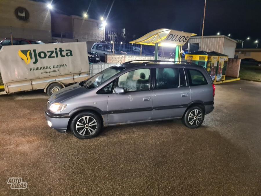 Pelēks Opel Zafira 2004 Kauņa, ar dzinēja tilpumu 2.00 L un nobraukumu 260 tūkst. km par 479 €, foto 1 vietnē AUTOMOTO.COM.LV