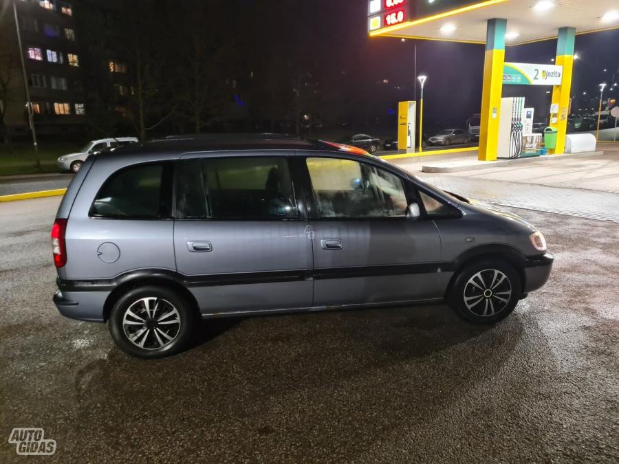 Pelēks Opel Zafira 2004 Kauņa, ar dzinēja tilpumu 2.00 L un nobraukumu 260 tūkst. km par 479 €, foto 9 vietnē AUTOMOTO.COM.LV