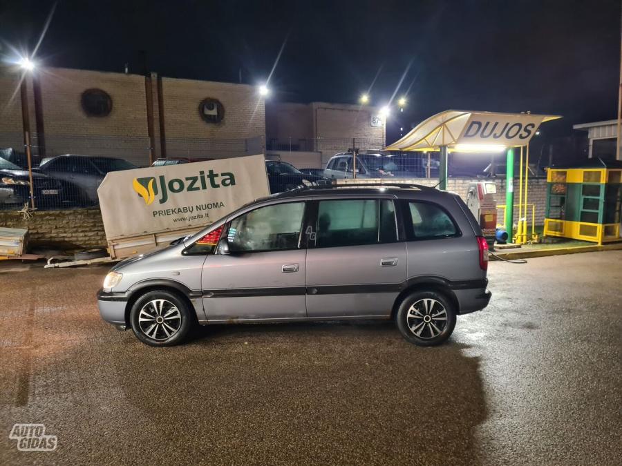 Pelēks Opel Zafira 2004 Kauņa, ar dzinēja tilpumu 2.00 L un nobraukumu 260 tūkst. km par 479 €, foto 16 vietnē AUTOMOTO.COM.LV
