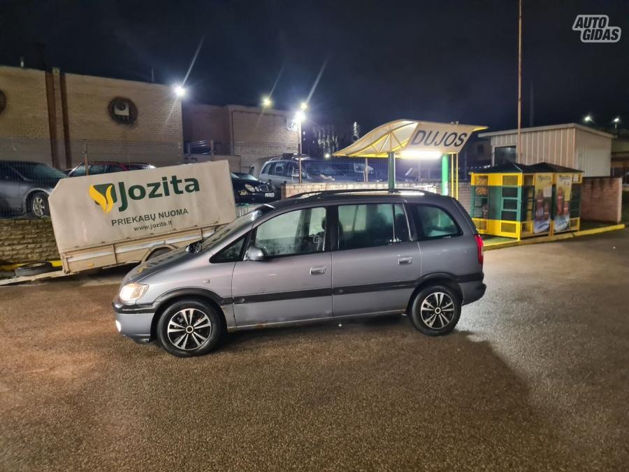 Pelēks Opel Zafira 2004 Kauņa, ar dzinēja tilpumu 2.00 L un nobraukumu 260 tūkst. km par 479 €, foto 17 vietnē AUTOMOTO.COM.LV