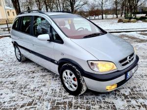 Grey Opel Zafira 2004 in Jonava, with an engine capacity of 1.60 L and mileage of 223 thousand km for 1499 €, photo 7 on AUTOMOTO.COM.LV