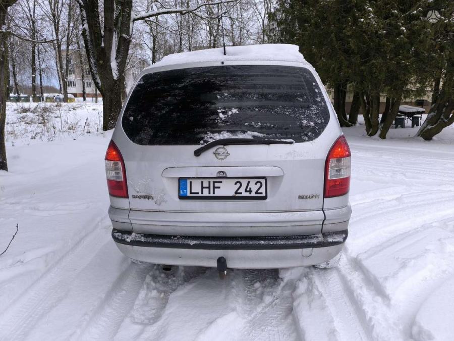 Pelēks Opel Zafira 2004 Ukmergė, ar dzinēja tilpumu 2.00 L un nobraukumu 270 tūkst. km par 1250 €, foto 10 vietnē AUTOMOTO.COM.LV