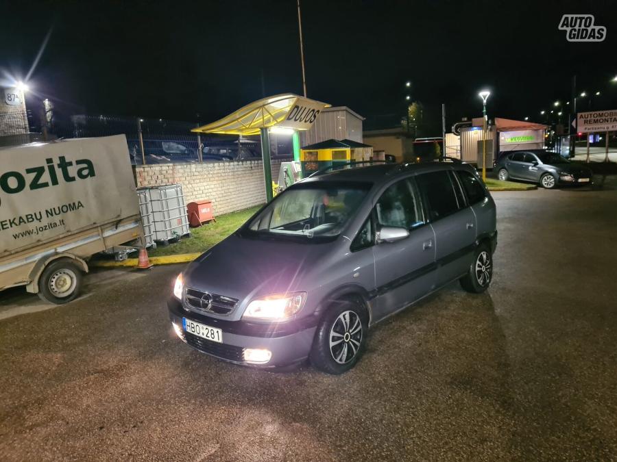 Grey Opel Zafira 2004 in Kaunas, with an engine capacity of 2.00 L and mileage of 260 thousand km for 440 €, photo 3 on AUTOMOTO.COM.LV