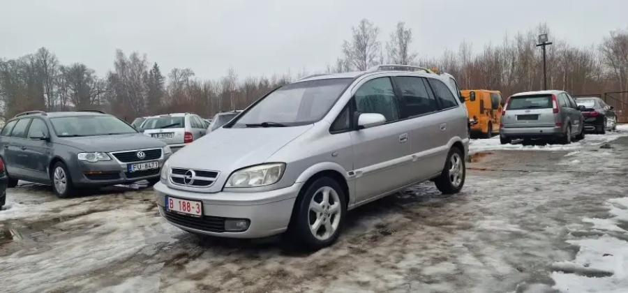 Pelēks Opel Zafira 2004 Valmiera, ar dzinēja tilpumu 2.20 L un nobraukumu 294 tūkst. km par 1150 €, foto 8 vietnē AUTOMOTO.COM.LV