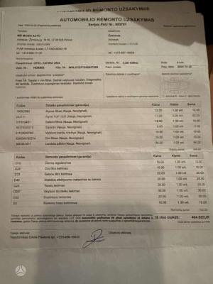 Серый Опель Зафира 2004 в Вильнюс, объемом двигателя 2.20 л и пробегом 250 тыс. км за 800 €, фото 9 на AUTOMOTO.COM.LV